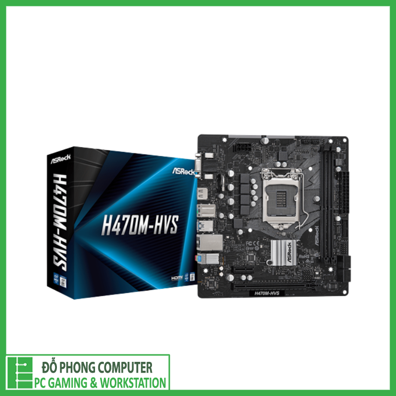 Mainboard ASRock H470M-HDV New - DoPhongPC