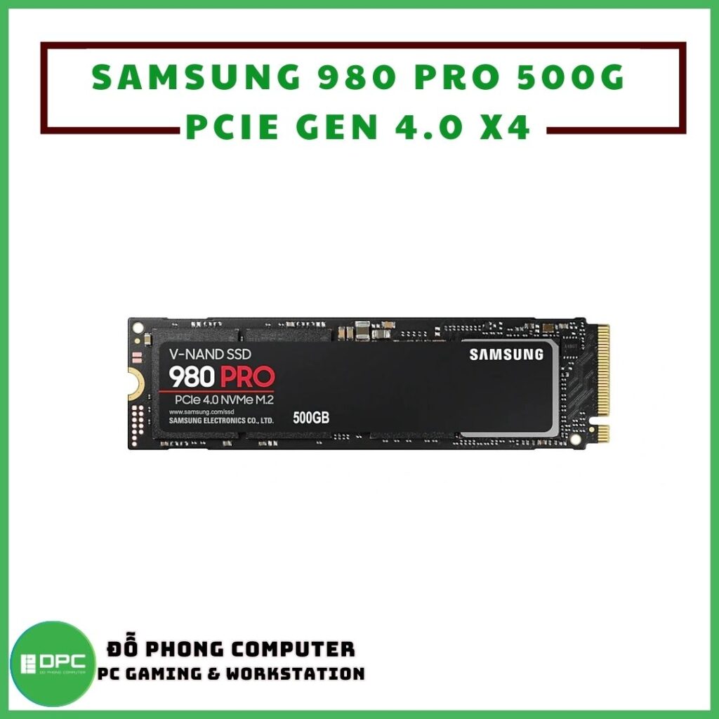 SSD Samsung 980 Pro 500G PCIe Gen 4.0 x4 NVMe V-NAND M.2 2280 New - CÔNG TY TNHH MÁY TÍNH ĐỖ PHONG