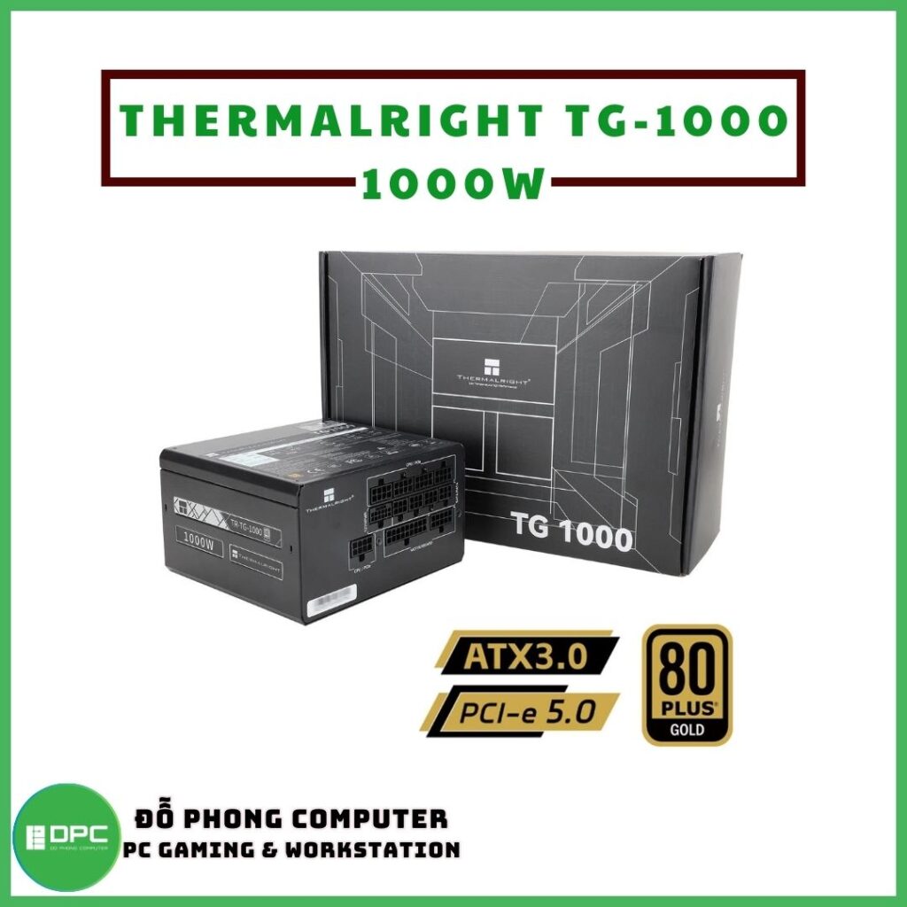 Nguồn Thermalright TG-1000 1000W ATX 3.0 PCIE 5.0 ( 80 Plus Gold / Full Modular/ Màu Đen) NEW ...